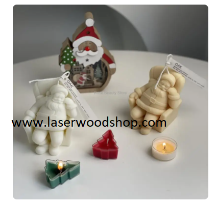 Silikonski kalup deda mraz ok – wood-laser-shop